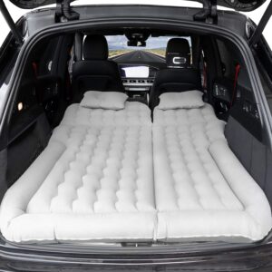 haomaomao suv air mattress, inflatable car bed with electric pump and pillow, flocking surface, camping sleeping pad for travel suv sedan back seat trunk tent chevy jeep wrangler toyota honda civic