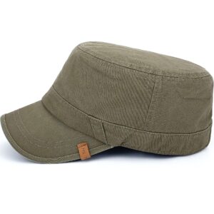 redsharks short brim cadet caps for men cool cadet hats for women ponytail army olive green