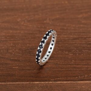 Ravishing Impressions Black Onyx 925 Sterling Silver Cocktail Ring Jewellery Gifts For women