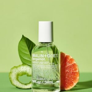 Malin + Goetz Bergamot Eau de Parfum, 1.7 Fl. Oz. – Men & Women's Perfume, Naturally Bright Fragrance, Scented Perfume, Earthy & Musk Scent, Vegan & Cruelty Free