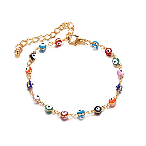 Evil Eye Bracelets Blue Eye Bracelet Evil Eye Jewelry Ojo Hamsa Bracelet Dainty Gold Bracelets for Women Trendy