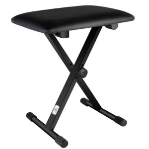 EASTROCK Adjustable Piano Keyboard Bench, X-Style Stool Chair Seat for Electronic Keyboards & Digital Pianos (Original Version)