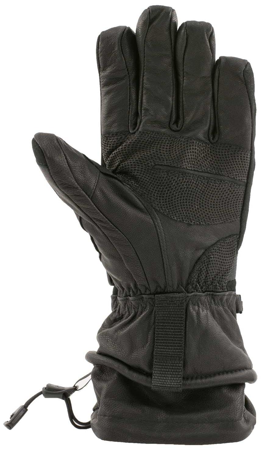 Swany Women's X-Cell 2.1 Sports Moisture-Wicking Warm Flexible Leather Winter Gloves, Black, Medium