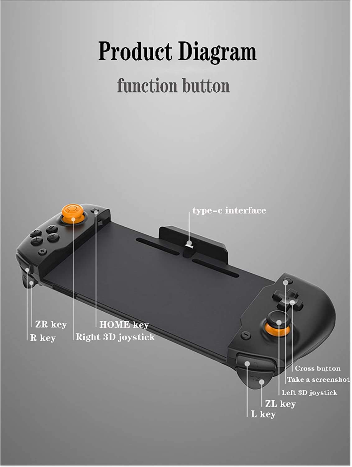 DOBE FOMIS ELECTRONICS TNS-19252 switch controller Plug and Play for N- Switch Charge and Play Games at Same time with six-axis Gyroscope Gravity Sensing Dual-Motor Vibration (19252C)