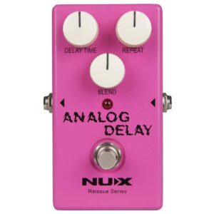 nux analog delay guitar effect pedal 100% analogue circuit,warm sounding analog delay effect from the 80's