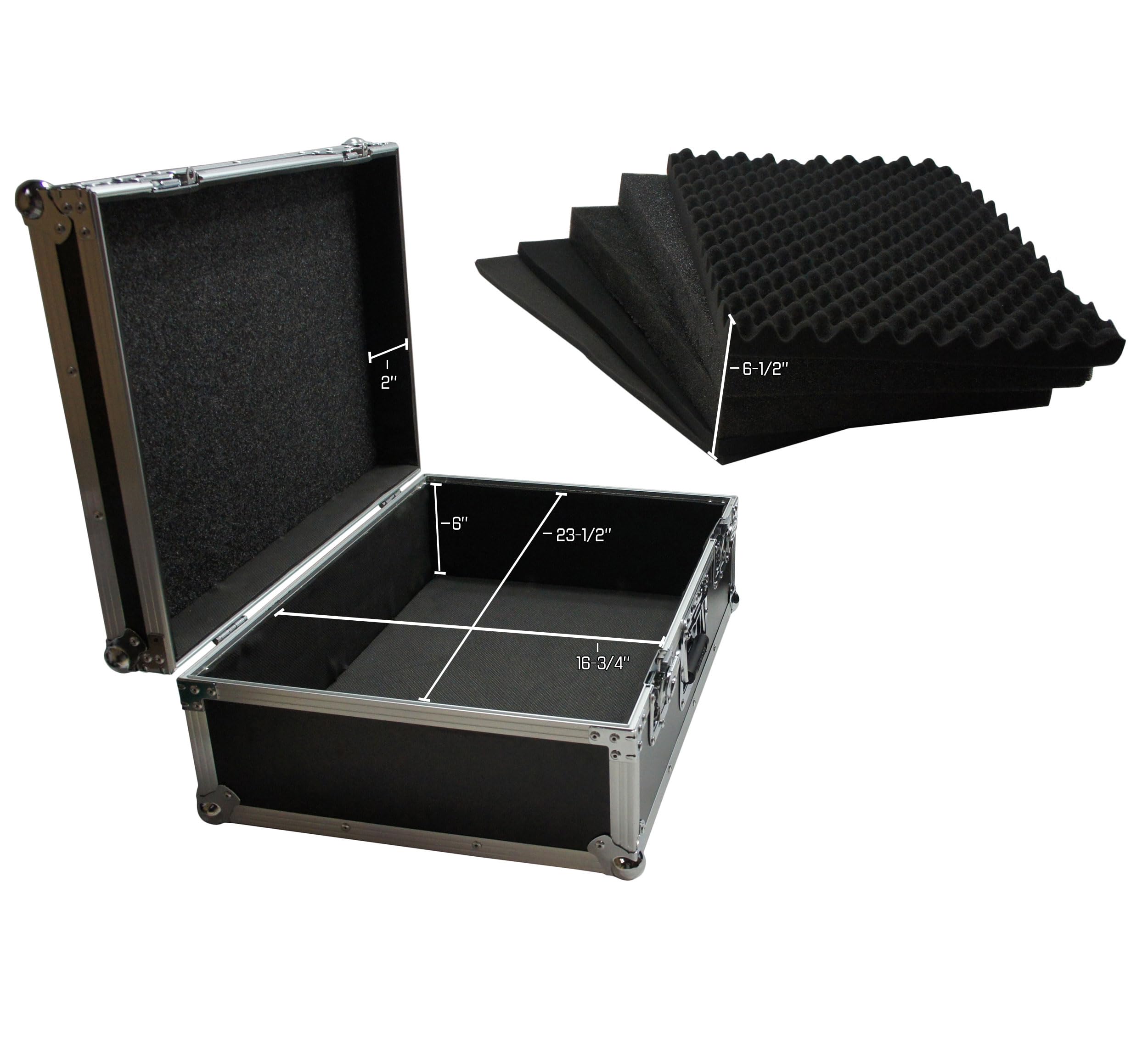 Harmony Audio HCDRC Flight 23" x 16.5" x 7-3/4" Pick & Pluck Foam Utility Locking Case (V2)