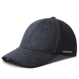 gadiemkensd winter baseball caps 60% wool warm for mens gray