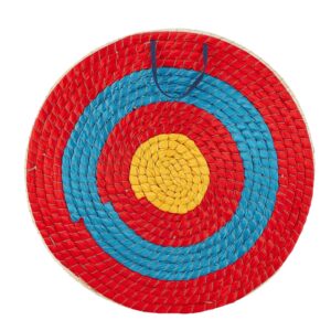 Archery Target 5 Layers 20 inch Traditional Solid Straw Archery Target 4 inch Thickness Hand-Made Arrows Target for Outdoor Shooting Practice (20inch / 5 layers)