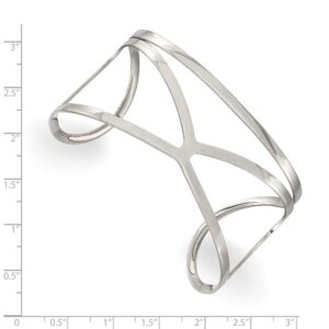 Stainless Steel Polished Cuff Bangle