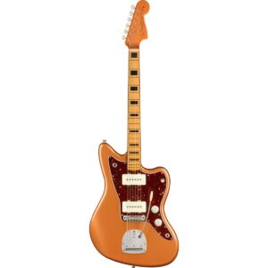 fender troy van leeuwen jazzmaster electric guitar - copper age with maple fingerboard