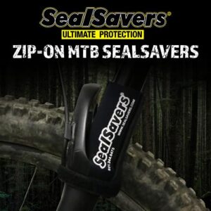 sealsavers zip-on mountain bike fork seal savers. dust seal savers. fork seal protection. mtb fork saver. mtb fork protection.