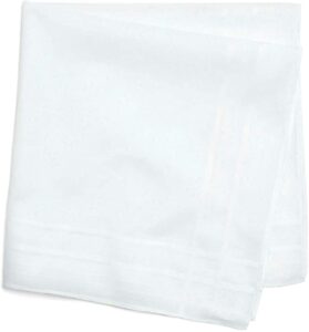 brooks brothers men's 10946"346" set of 13 cotton handkerchiefs, white (one size)