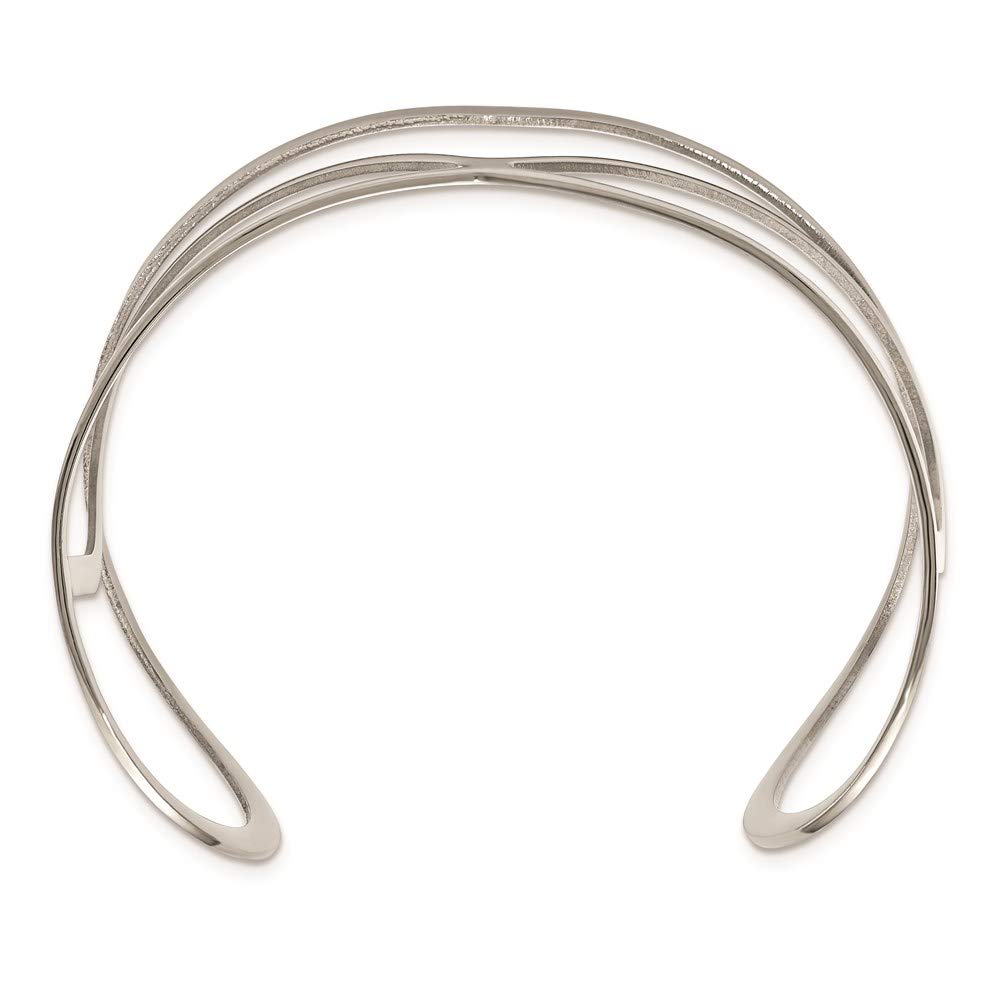 Stainless Steel Polished Cuff Bangle