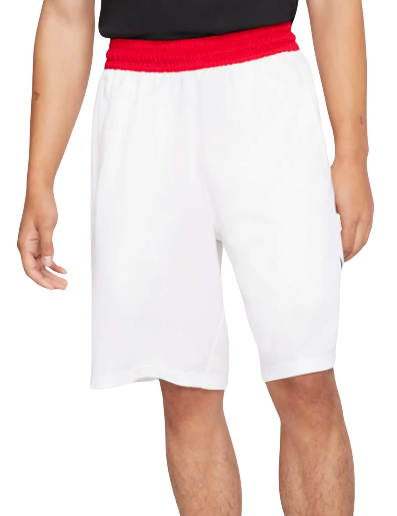 Nike HBR Men's Basketball Shorts (Medium, White/Black)