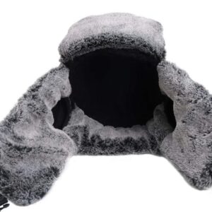 Connectyle Outdoor Trooper Trapper Hat Warm Winter Hunting Hats with Ear Flaps Ushanka Hat Black