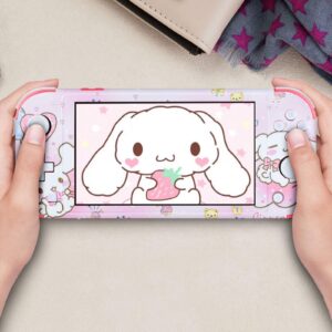 DLseego Switch Lite Skin Sticker Pretty Cute Pattern Full Wrap Skin Protective Film Sticker Design for Nintendo Switch Lite-Pink