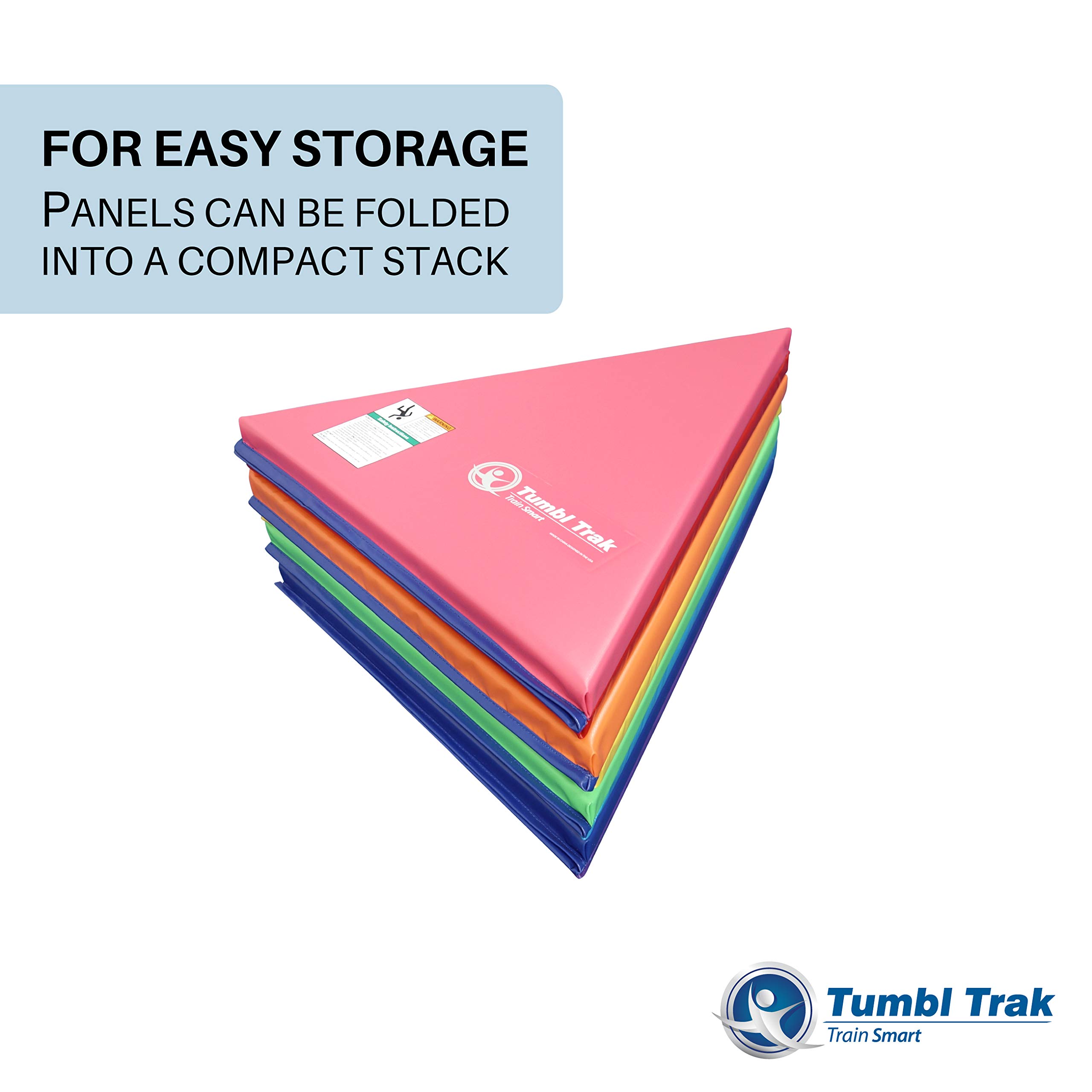 Tumbl Trak Gymnastics 5' Rainbow Pizza Folding Panel Mat