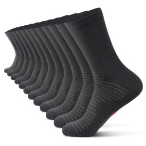 paplus compression athletic crew socks (6 pairs) for men & women