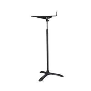 OEF Furnishings Portable, Height Adjustable Metal Music Sheet Stand, Black