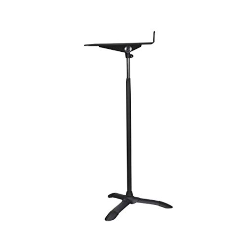 OEF Furnishings Portable, Height Adjustable Metal Music Sheet Stand, Black