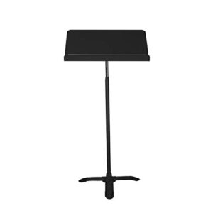 OEF Furnishings Portable, Height Adjustable Metal Music Sheet Stand, Black