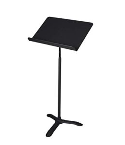 oef furnishings portable, height adjustable metal music sheet stand, black