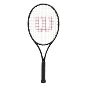 wilson pro staff 26 v13.0 youth tennis racket, carbon fibre, black, wr050410u