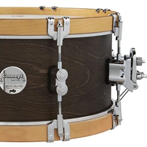 Pacific Drums & Percussion Add-Ons PDP Concept Classic, 6.5x14, Walnut/Natural Hoops Snare Drum (PDCC6514SSWN)