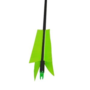 AMEYXGS Archery Flu Flu Arrows and Judo Arrow Heads 30 Inch Mix Carbon Arrow Spine 500 with 4 Turkey Feather for Compound Bow Recurve Bow Competition and Target Practice (Green 1#)