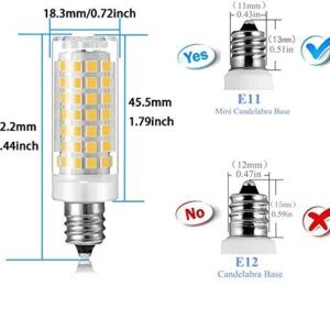 e11 led Bulb, 75W or 100W Equivalent Halogen Replacement Lights,650 Lumens, Daylight White 6000K, Replaces T4 /T3 JD e11 Light Bulb. … (Daylight White 6000k)