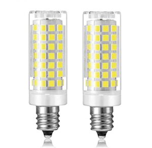 e11 led bulb, 75w or 100w equivalent halogen replacement lights,650 lumens, daylight white 6000k, replaces t4 /t3 jd e11 light bulb. … (daylight white 6000k)