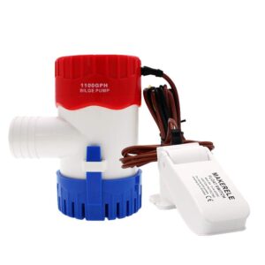 makerele submersible boat bilge water pump 12v 1100gph with automatic boat bilge pump float switch 12v 24v 32v