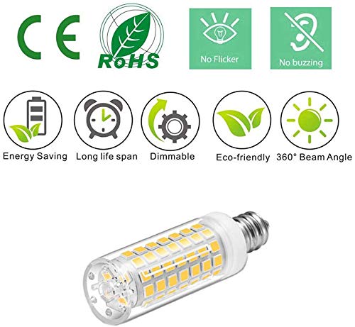 e11 led Bulb, 75W or 100W Equivalent Halogen Replacement Lights,650 Lumens, Daylight White 6000K, Replaces T4 /T3 JD e11 Light Bulb. … (Daylight White 6000k)