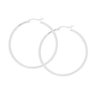 Silpada 'Winning Streak Tube Hoop Earrings' in Sterling Silver