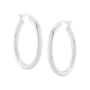 Silpada 'Ringmaster' Hoop Earrings in Sterling Silver