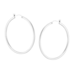 Silpada 'Winning Streak Tube Hoop Earrings' in Sterling Silver