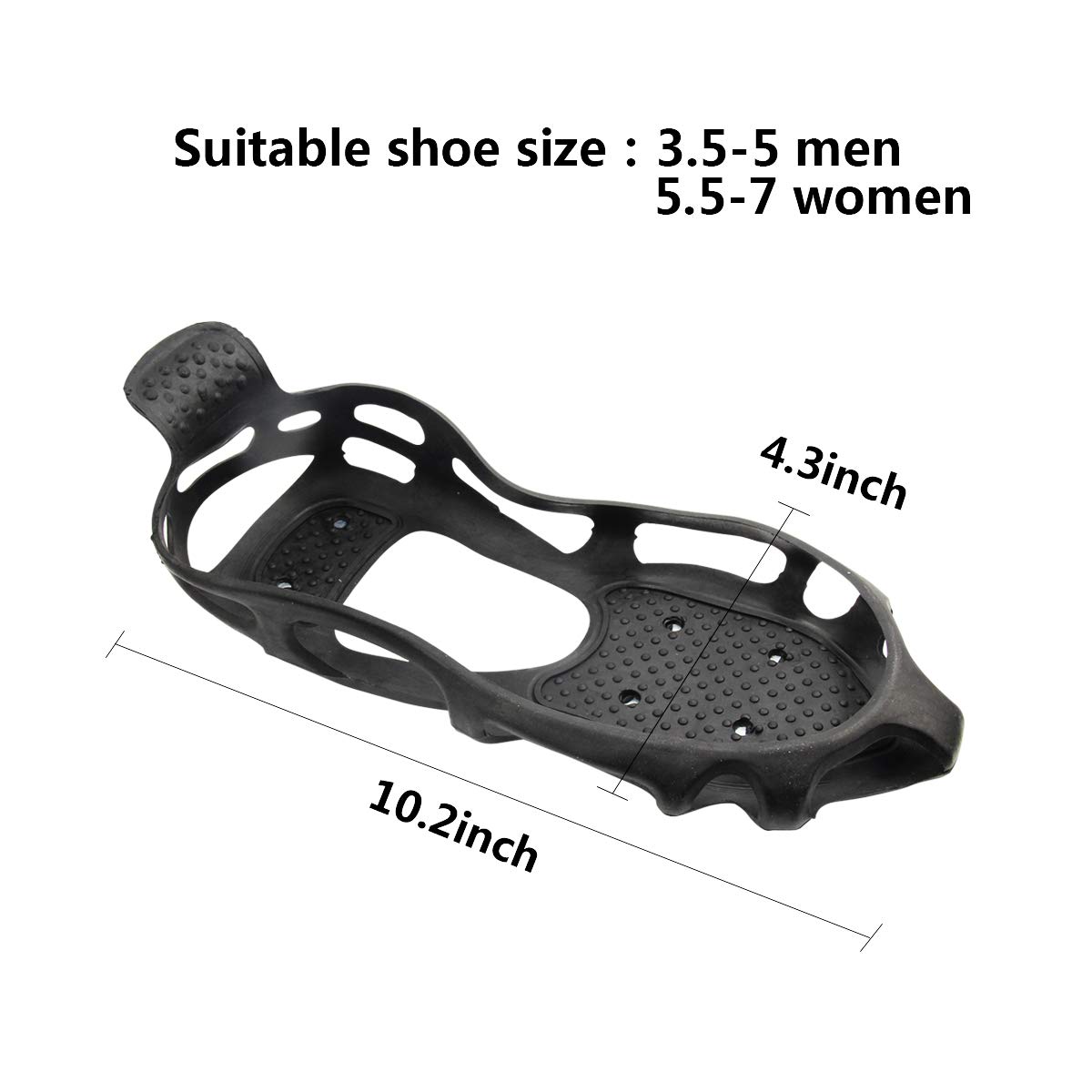 Nihao Ice Cleats Traction Cleats for Boots Shoes Men Women Kids Anti Slip Spike Shoes ice Cleats Snow Traction Cleats crampons for Shoes and Boots