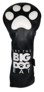 let the big dog eat (black) embroidered headcover - driver