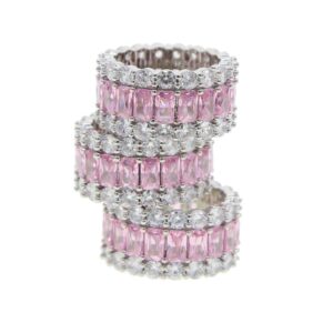 atjmladyjewelry us size 6 7 8 pink white cubic zirconia cz eternity band fashion full finger ring for women (8)