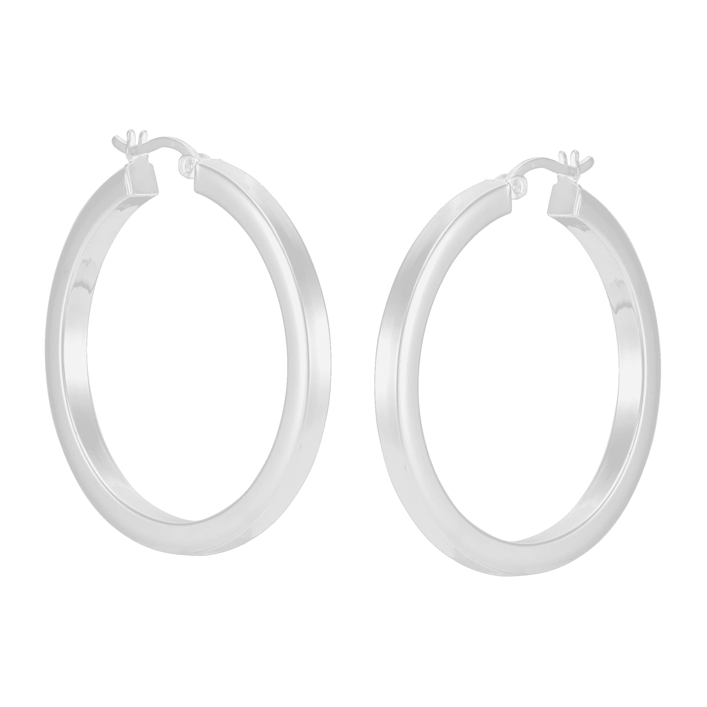 Silpada 'Rise and Shine' Tube Hoop Earrings in Sterling Silver