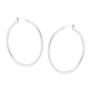 Silpada 'Winning Streak Tube Hoop Earrings' in Sterling Silver