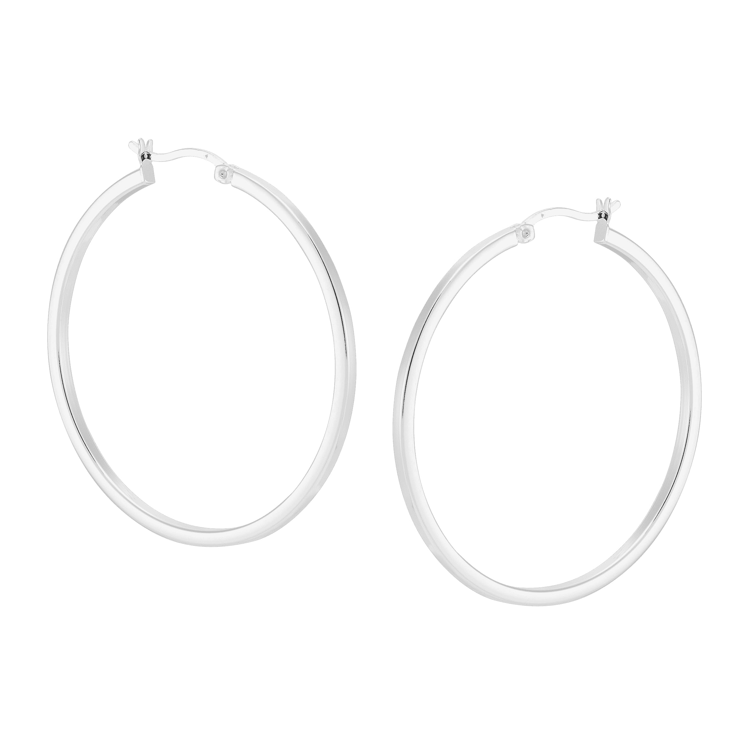 Silpada 'Winning Streak Tube Hoop Earrings' in Sterling Silver