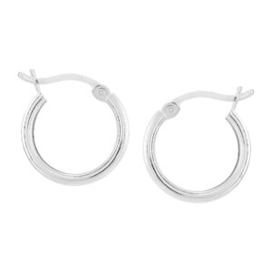 Silpada 'Time To Shine' Small Hoop Earrings in Sterling Silver