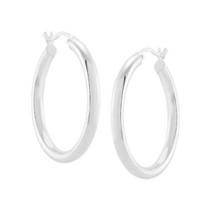 Silpada 'Ringmaster' Hoop Earrings in Sterling Silver