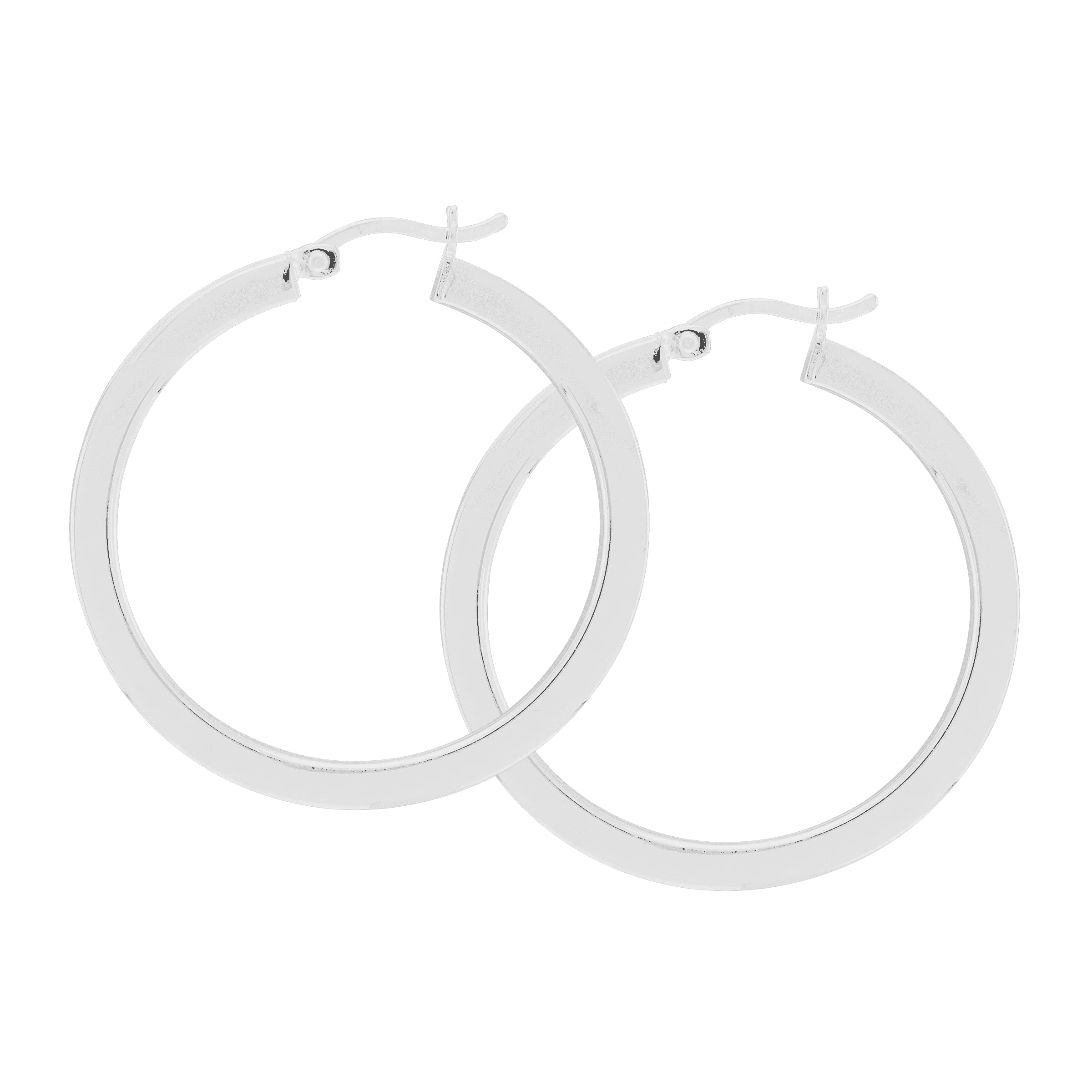 Silpada 'Rise and Shine' Tube Hoop Earrings in Sterling Silver