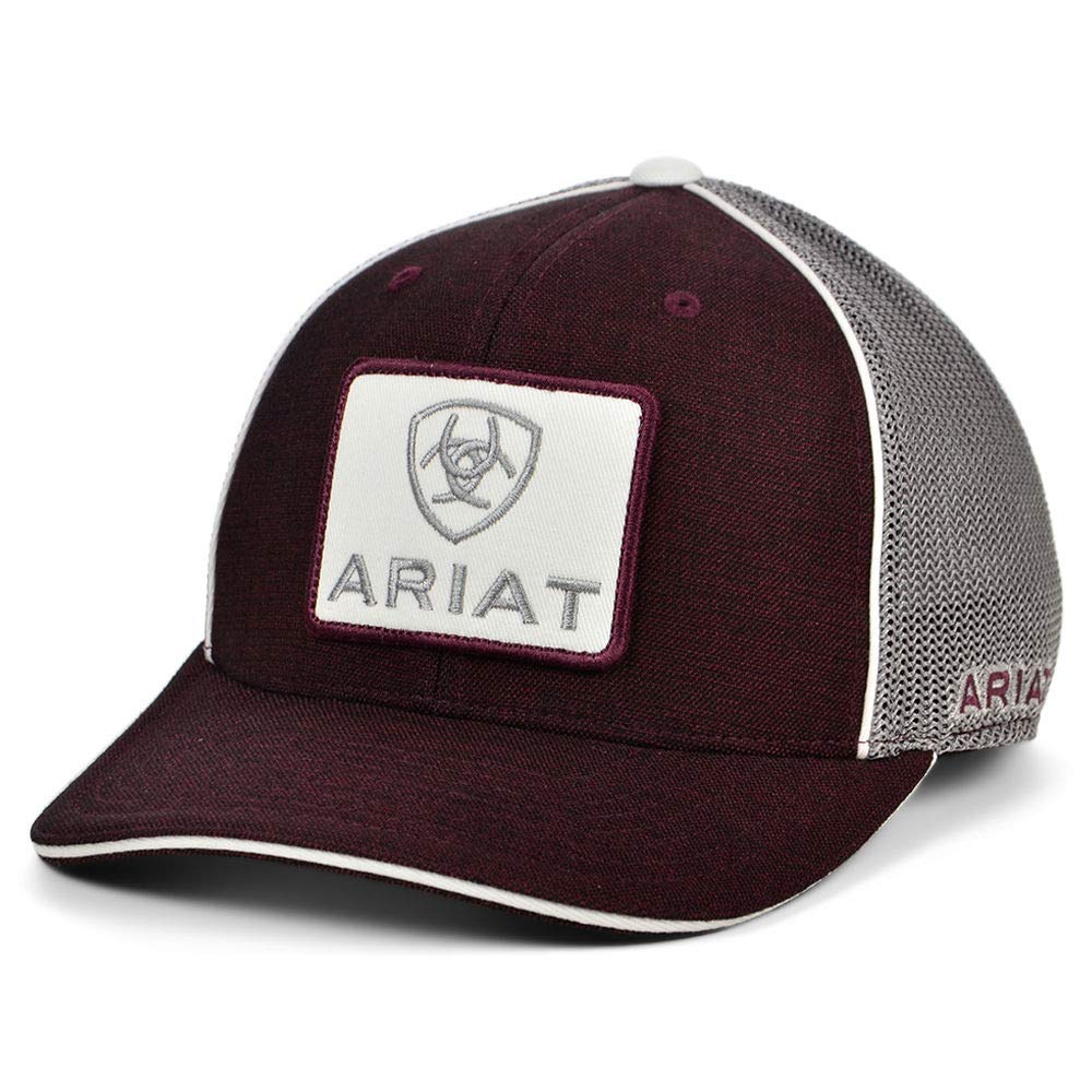 ARIAT Mens A300004809 Men`s Patch Cap OSFM Burgundy