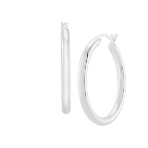 silpada 'ringmaster' hoop earrings in sterling silver