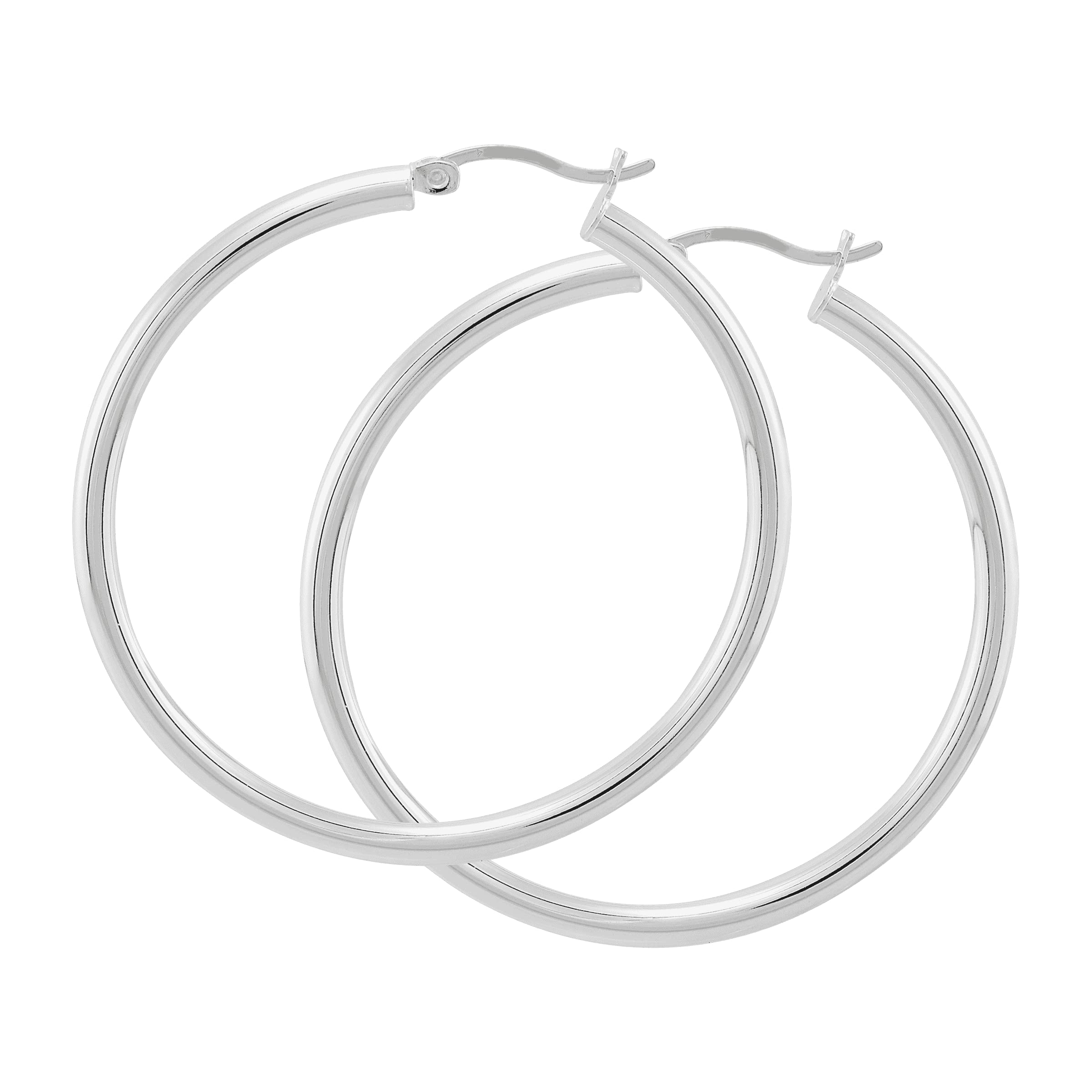 Silpada 'Smooth Falling' Hoop Earrings in Sterling Silver