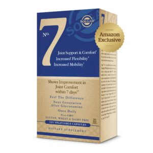 solgar no. 7 - joint support and comfort - 105 vegetarian capsules - increased mobility & flexibility - gluten-free, dairy-free, non-gmo - 105 count