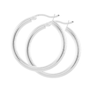 Silpada 'Ringmaster' Hoop Earrings in Sterling Silver